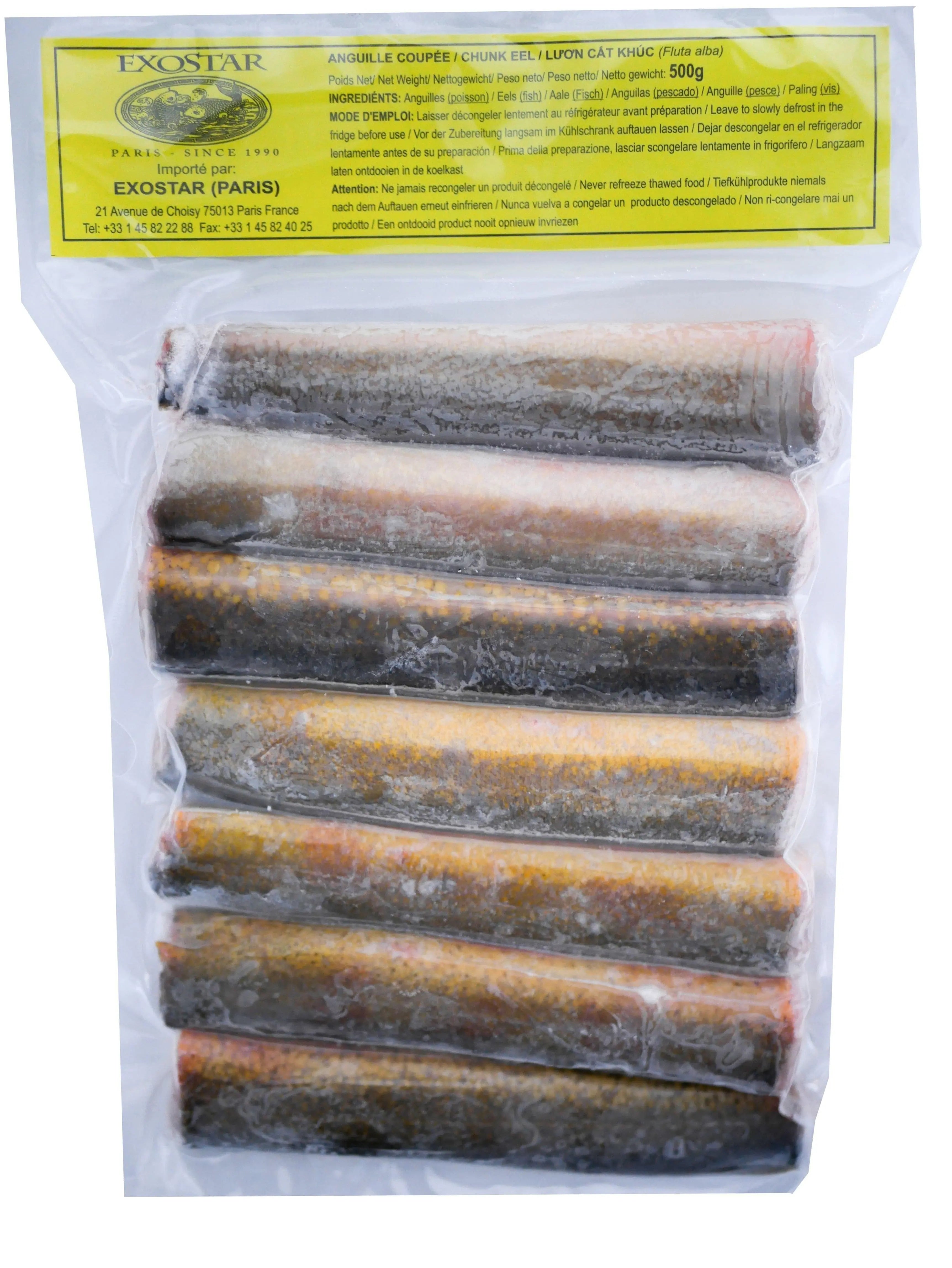 ANGUILLE (DES MARAIS ASIATIQUES) COUPÉE VN 500GRS | Exostar Paris